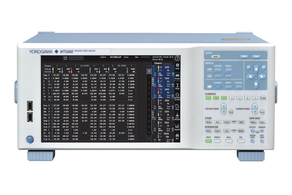 WT5000 precision power analyser enhanced with current sensor element ...
